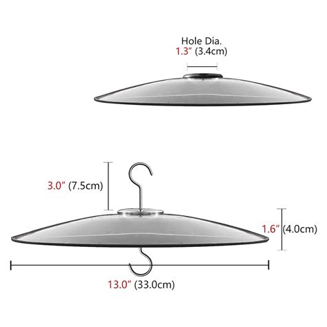 Glass Squirrel Baffle For Bird Feeders Pole Shepherd Hooks Post Hanging Clear 13inch Large