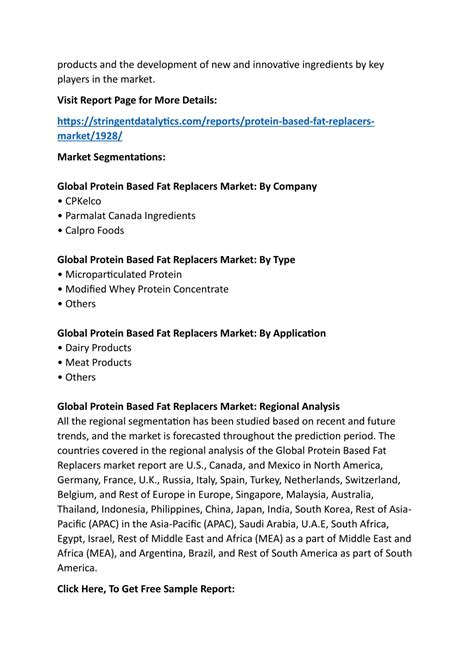 Ppt Protein Based Fat Replacers Market Powerpoint Presentation Free Download Id 12160063