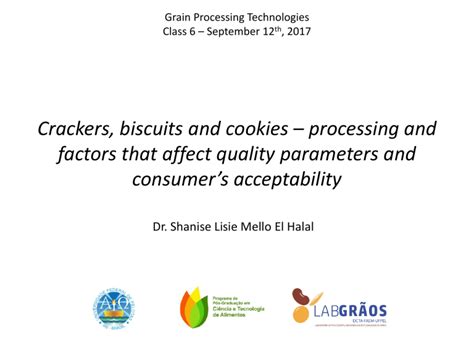 Crackers Biscuits And Cookies Processing And Quality Factors