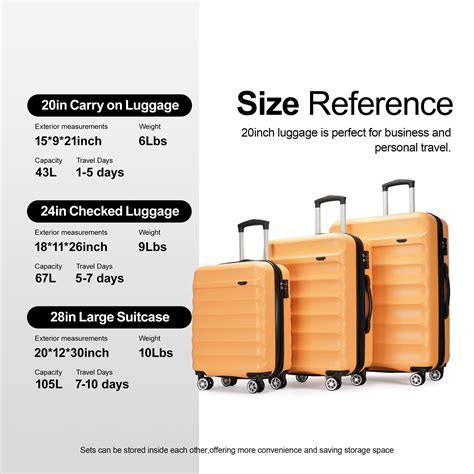 Size Chart Size Of Large Suitcase Size Chart Largest Suitcase Allowed