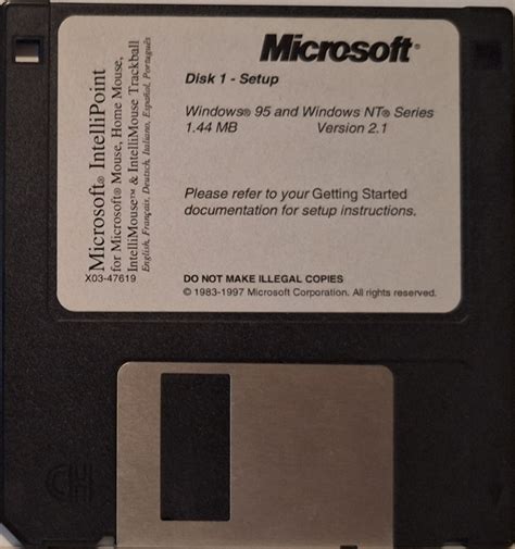 OFFER Microsoft IntelliPoint Version And WinWorld