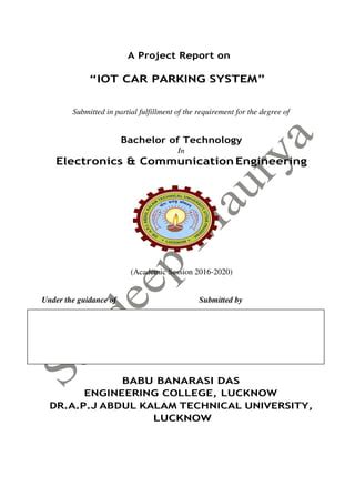 Iot Car Parking System PDF