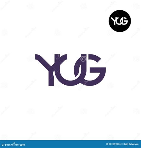 Letter Yug Monogram Logo Design Stock Vector Illustration Of Lettermarks Companies 301859936