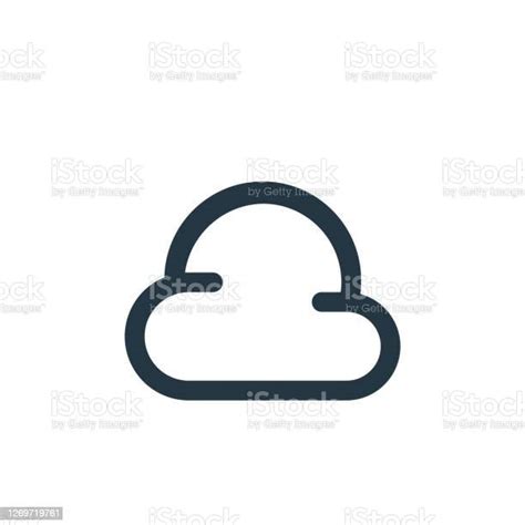 흰색 배경에서 격리된 클라우드 벡터 아이콘입니다 웹 사이트 디자인 및 모바일 앱 개발을 위한 개요 씬 라인 클라우드 아이콘 얇은 선 구름 윤곽선 아이콘 벡터 그림입니다 공유