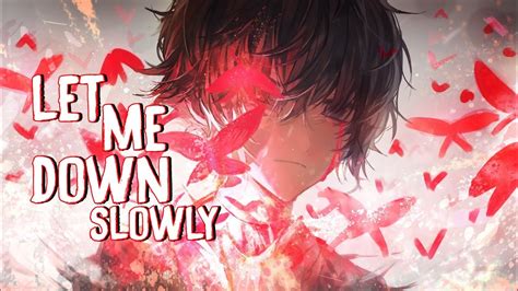 「nightcore」→ Let Me Down Slowly Alec Benjamin Lyrics Youtube Music