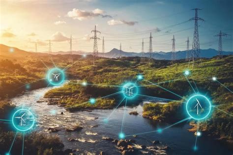 Smart Grid Renewable Energy Integration Premium Ai Generated Image