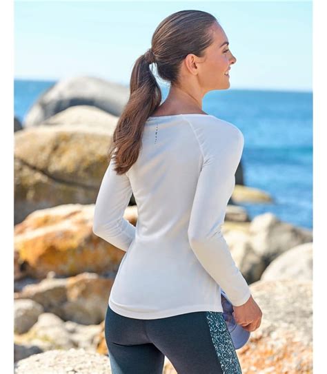 Cream Agile Open Neck Base Layer WoolOvers UK