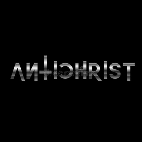 Antichrist Quote With Pentagram And Occult Symbol Upside Down Cross T