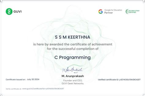 S S M Keerthna On Linkedin Cpprogramming Learningjourney