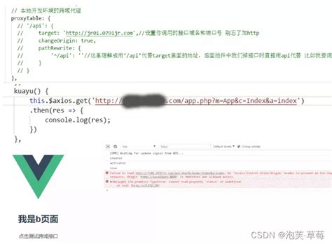 本地开发环境请求服务器接口跨域的问题（vue的问题） 阿里云开发者社区