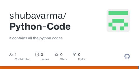 Github Shubavarmapython Code It Contains All The Python Codes