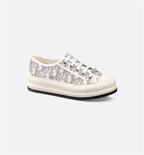 Walkndior Platform Sneaker Nude Dior Oblique Embroidered Cotton Dior