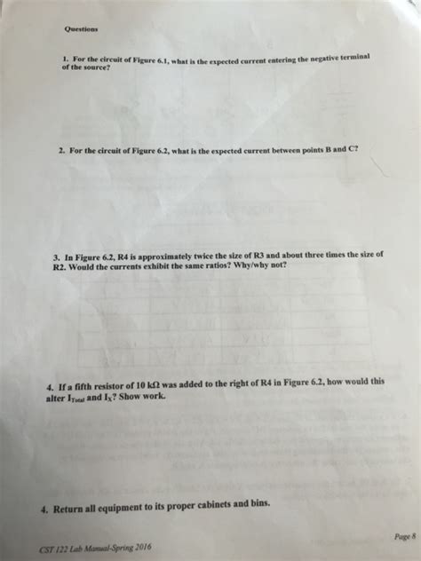 Solved Part 2 Parallel Dc Circuits 1 Using The Circuit Of