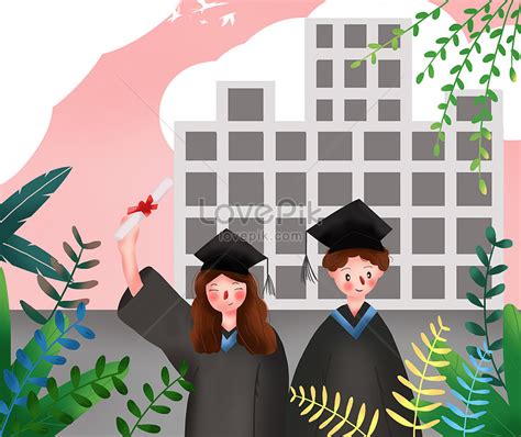 졸업식 일러스트 무료 다운로드 Lovepik