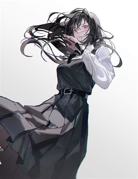 Chainsaw Man Mitaka Asa Chainsaw Man Chicas Anime Ojos Rojos