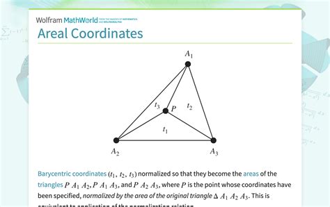 Areal Coordinates From Wolfram Mathworld