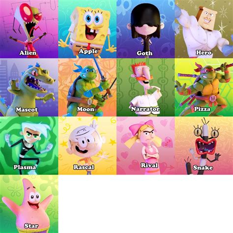 Nickelodeon Characters Names