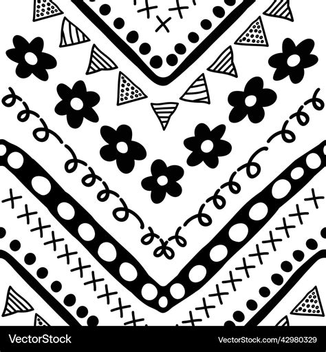 Abstract Zigzag Pattern For Cover Design Retro Vector Image