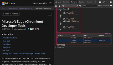 Devtools の新機能 Microsoft Edge 86 Microsoft Edge Developer