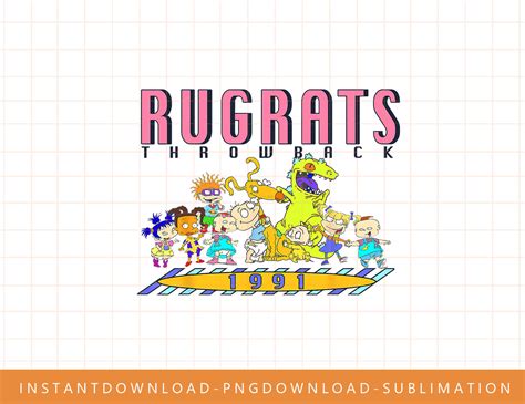 Rugrats Throwback 1991 Portrait Png Sublimate Digital Prin Inspire