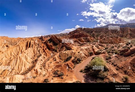 Landscape Of Skazka Canyon On Issyk Kul Lake Rocks Fairy Tale Famous