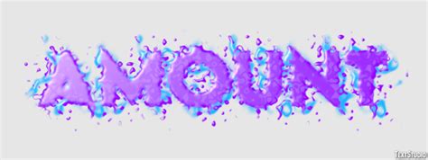 Amount Text Effect And Logo Design Word