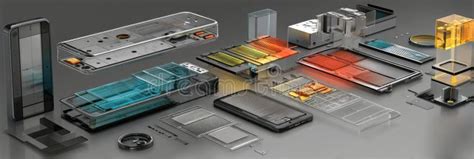 Modular Smartphone Concept With Detailed Exploded View Showcasing