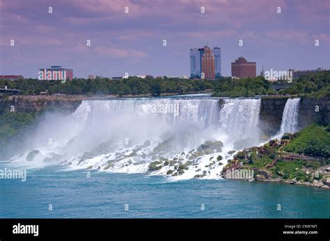 American Falls And Bridal Veil Falls In Niagara Falls State Park Of New