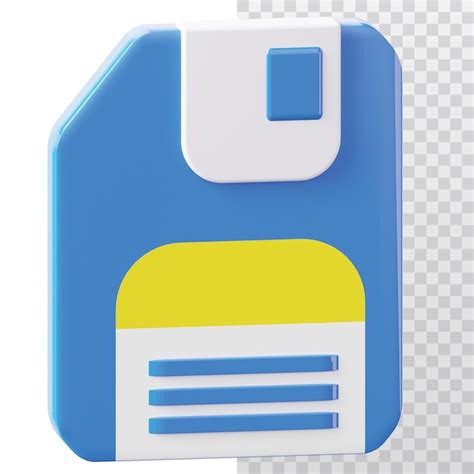 Premium Psd 3d Icon Floppy Disk Illustration