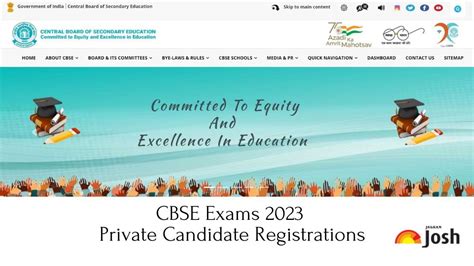 Cbse 10th 12th Board Exam 2023 Private Candidate Registrations Commence Today