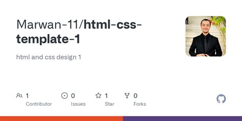 GitHub Marwan Html Css Template Html And Css Design