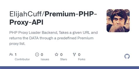 Github Elijahcuffpremium Php Proxy Api Php Proxy Loader Backend Takes A Given Url And