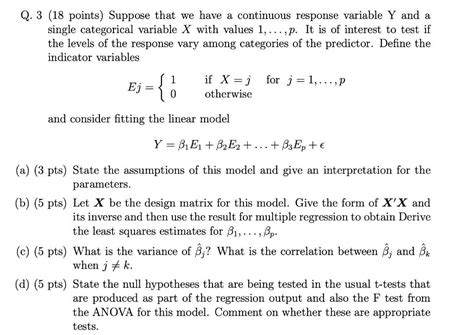 Solved Q3 18 Points Suppose That We Have A Continuous