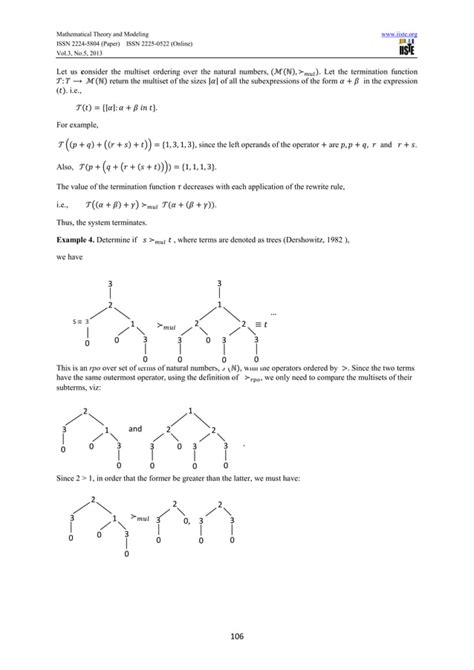 Multiset Path Orderings And Their Application To Termination Of Term Rewriting Systems Pdf
