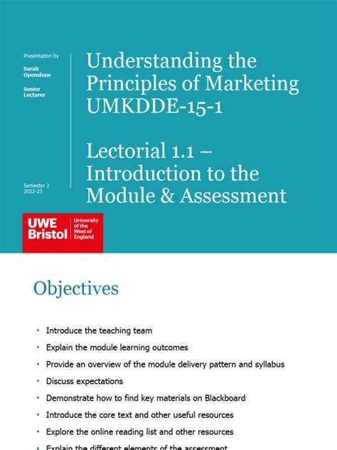 Upm Lectorial 1 1 Introduction To The Module Assessment Pdf