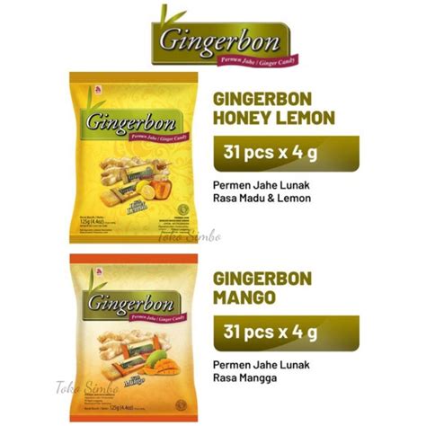 Jual Permen Jahe Gingerbon Ginger Candy Rasa Mangga Dan Lemon Shopee Indonesia