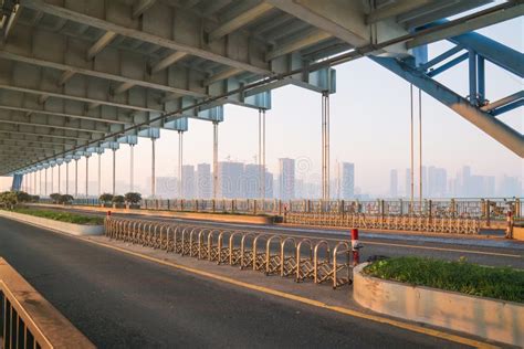 Modern Urban Construction Skyline And Expressway In Hangzhou Zhejiang
