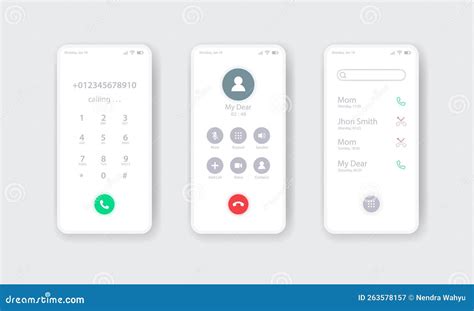 Smartphone Dial Keypad Cartoon Vector 163058253