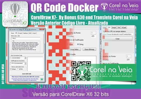 Qr Code Docker Free For Coreldraw X7 Vector End Bitmaps Corel Na Veia