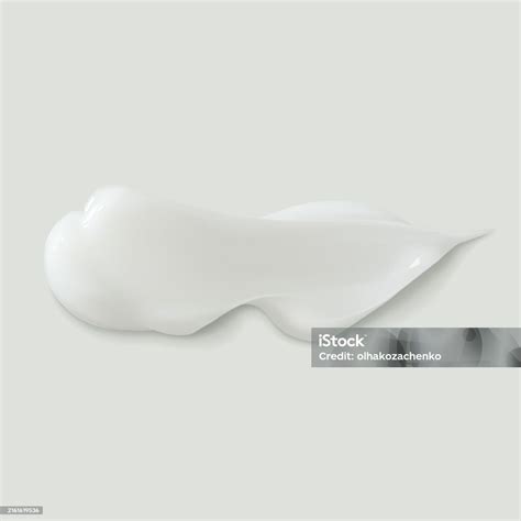 스킨 케어 크림 같은 물결 모양 질감 번짐 미용 제품 로션 현실적인 3d 벡터 일러스트 레이 션 3차원 형태에 대한 스톡 벡터 아트 및 기타 이미지 Istock