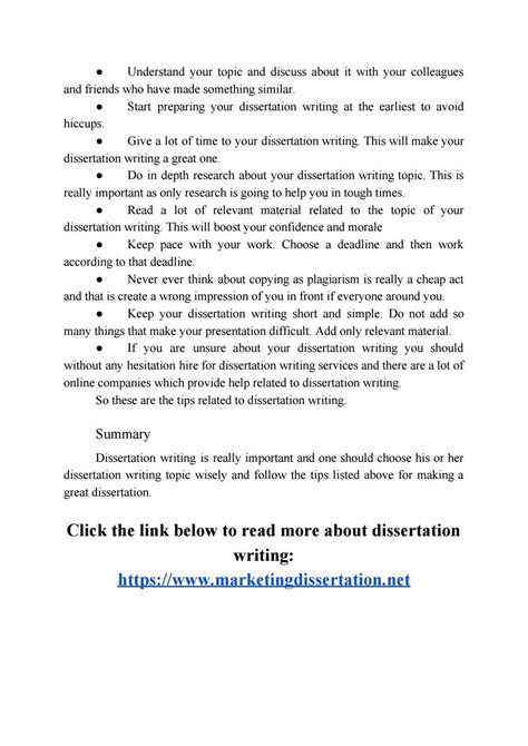 10 Tips For Dissertation Writing Help By Marketing Dissertation Issuu