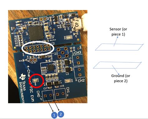 Fdc2214evm How To Connect The Custom Sensor To Fdc2214 And Capacitance Calculation Sensors