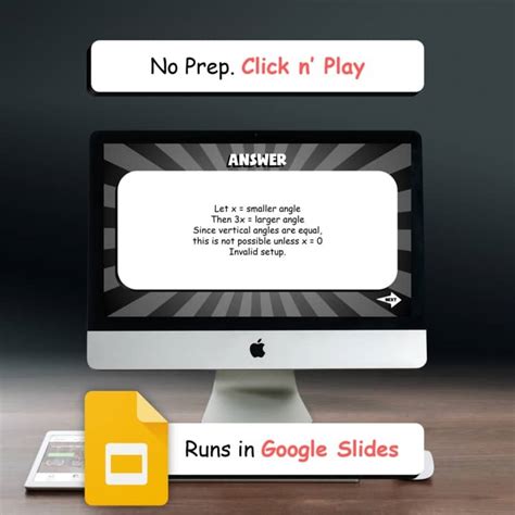 Angle Relationships Trashketball Math Game No Prep Grade 7 Review