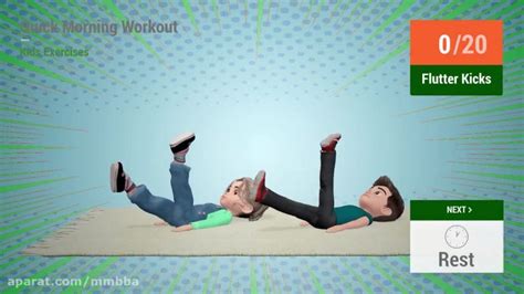 تمرینات ورزشی برای کودکان تمرینات صبحگاهی کلیپ کودکانه تماشا