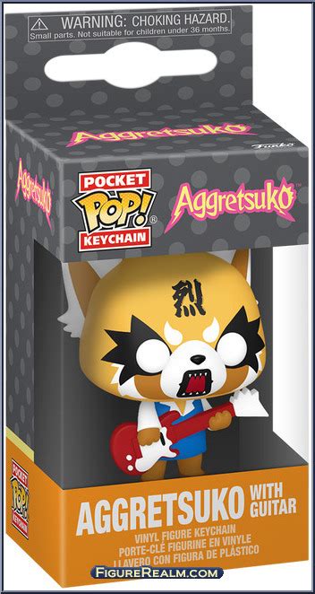Aggretsuko With Guitar Hello Kitty Pop Keychains Funko Action Figure
