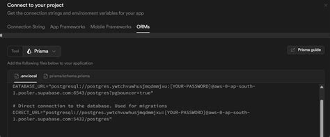 Postgresql Prisma Error P1001 Cant Reach Database Server At `dbxocheossqzkirwnhzxxm
