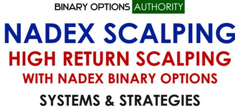 nadex 5 minute binary options systems and strategies binary options