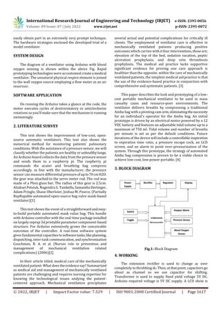 DIY Ventilator Using Arduino With Blood Oxygen Sensing For Covid Pandemic PDF