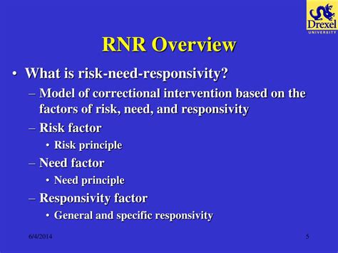 Ppt Rnr Based Assessment And Rehabilitation In Corrections Severe