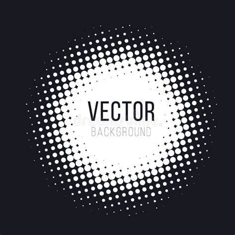 Vector Halftone Abstract Background Black White Gradient Gradation Geometric Mosaic Hexagon